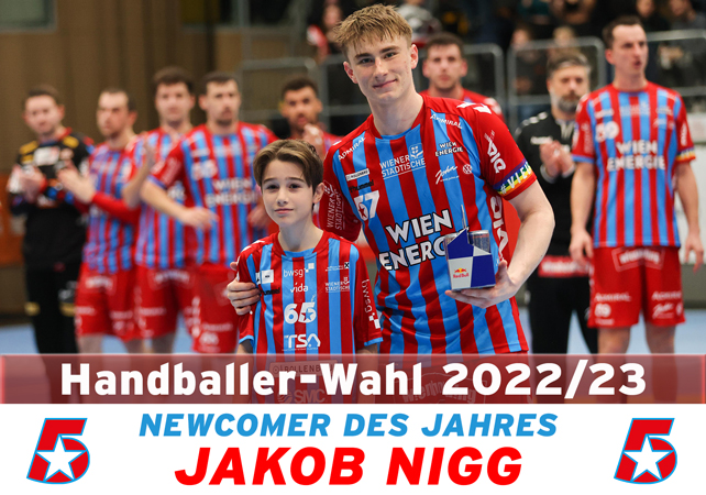 Jakob Nigg ist Österreichs Handball Newcomer des Jahres 2022/23 ...